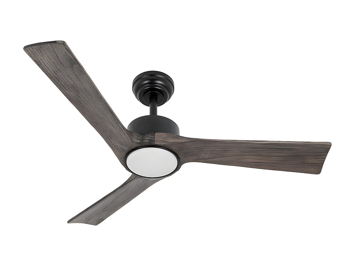 ORINOCO DC Fan Télécommande LED Dimmable Noire FABRILAMP