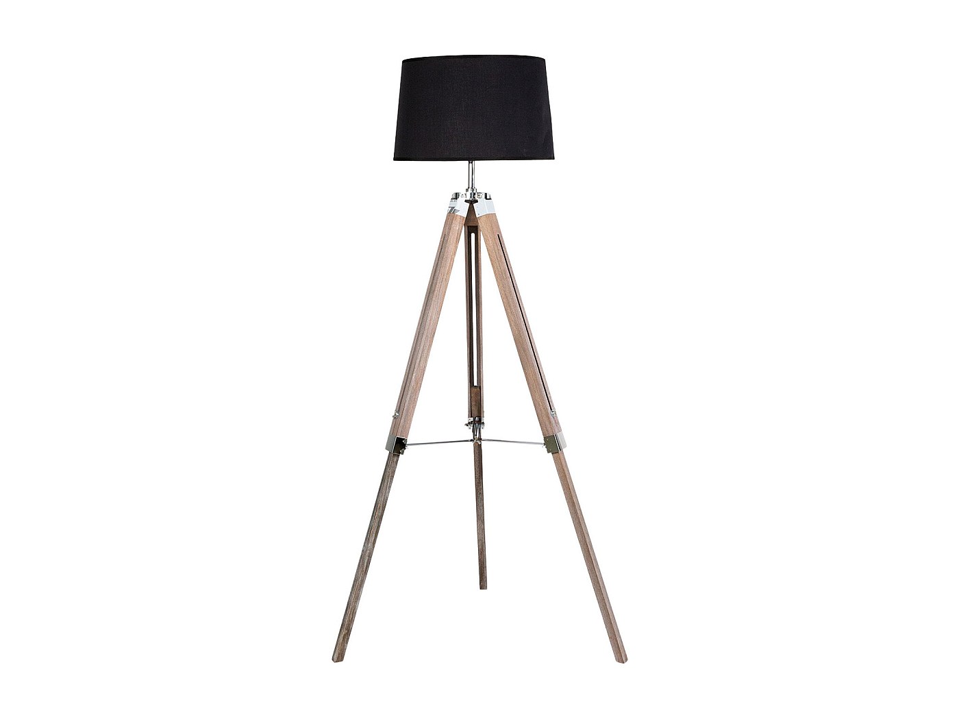 Lampadaire Tripode 60x52x144,5cm Noir O91