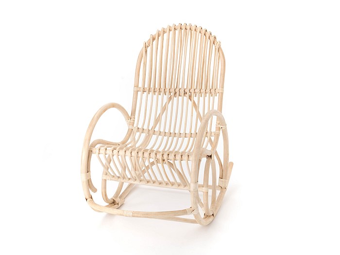 Rocking Chair en rotin 62x116x100