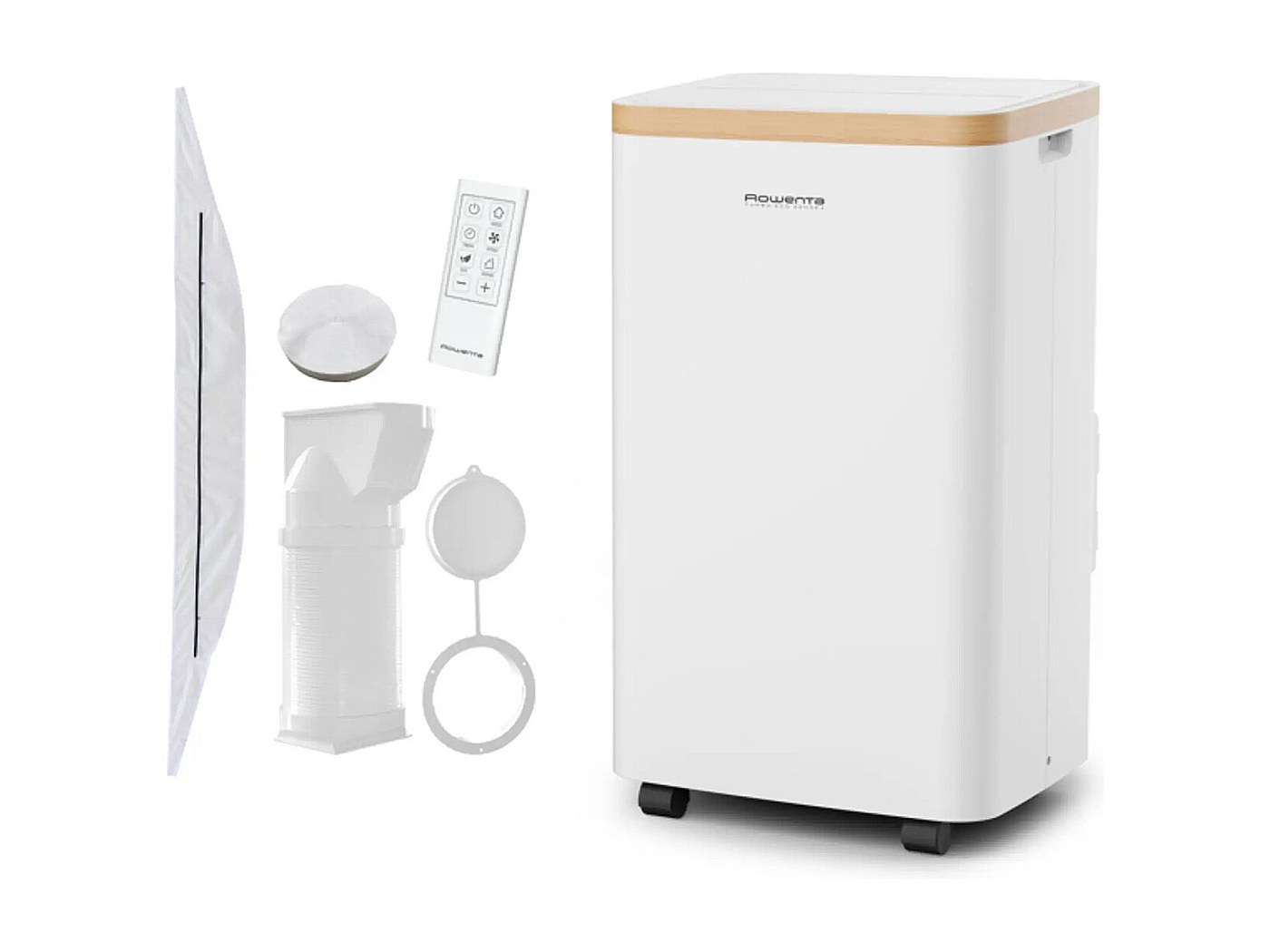 Rowenta Climatiseur mobile monobloc 3500w 46m2 avec kit fenêtre - au5620f0