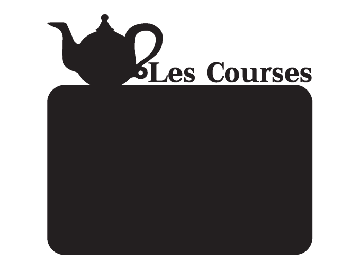 Sticker ardoise tableau noir - stickers muraux adhésif effaçable ...