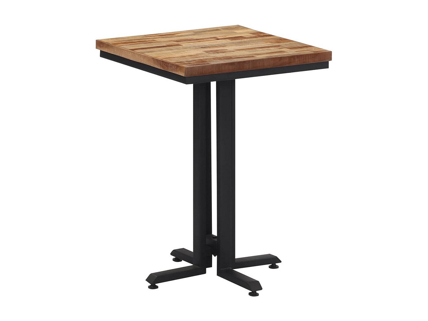 Table à manger 55x55x76 cm teck de récupération massif