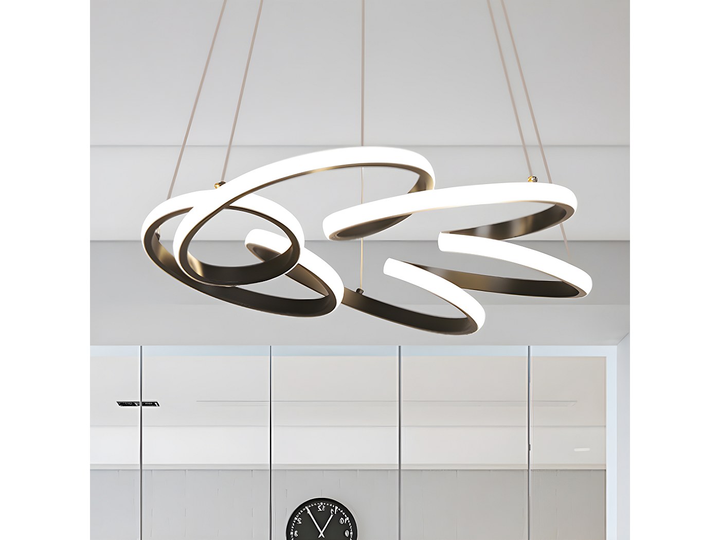 lustre led 65w au design créatif personnalisé moderne, en aluminium en ...