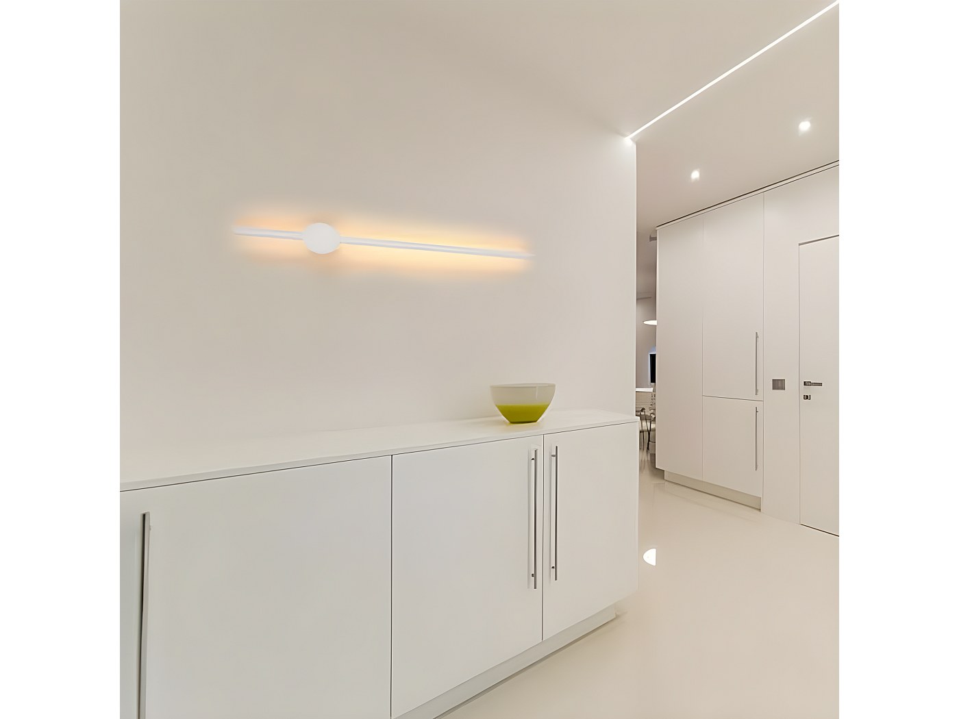 applique murale led en aluminium en forme de barre blanc, 80 cm ...