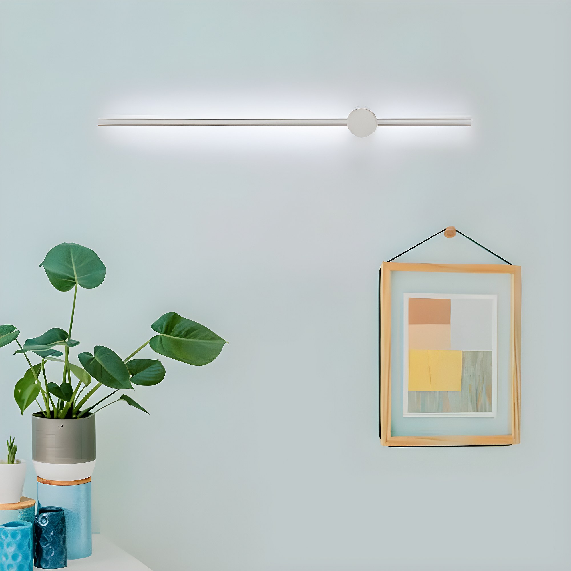 applique mural en aluminium à led en forme de barre blanc 40cm blanc ...