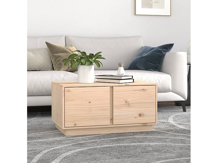 Tavolino da Salotto 80x50x40 cm Legno Massello di Pino CFW78796