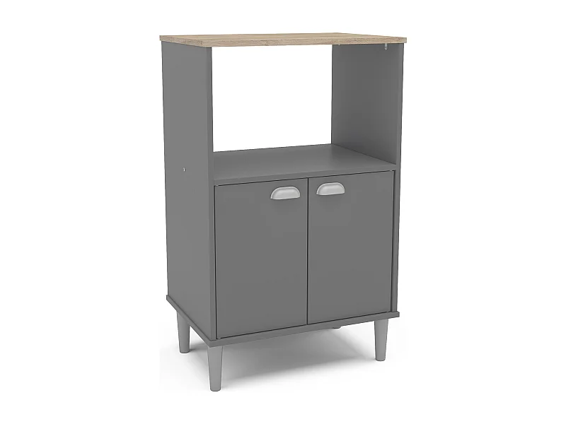 Armario microondas gris bakery 2