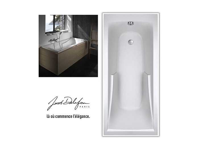 Baignoire JACOB DELAFON Corvette + mitigeur bain douche + set douchette ...