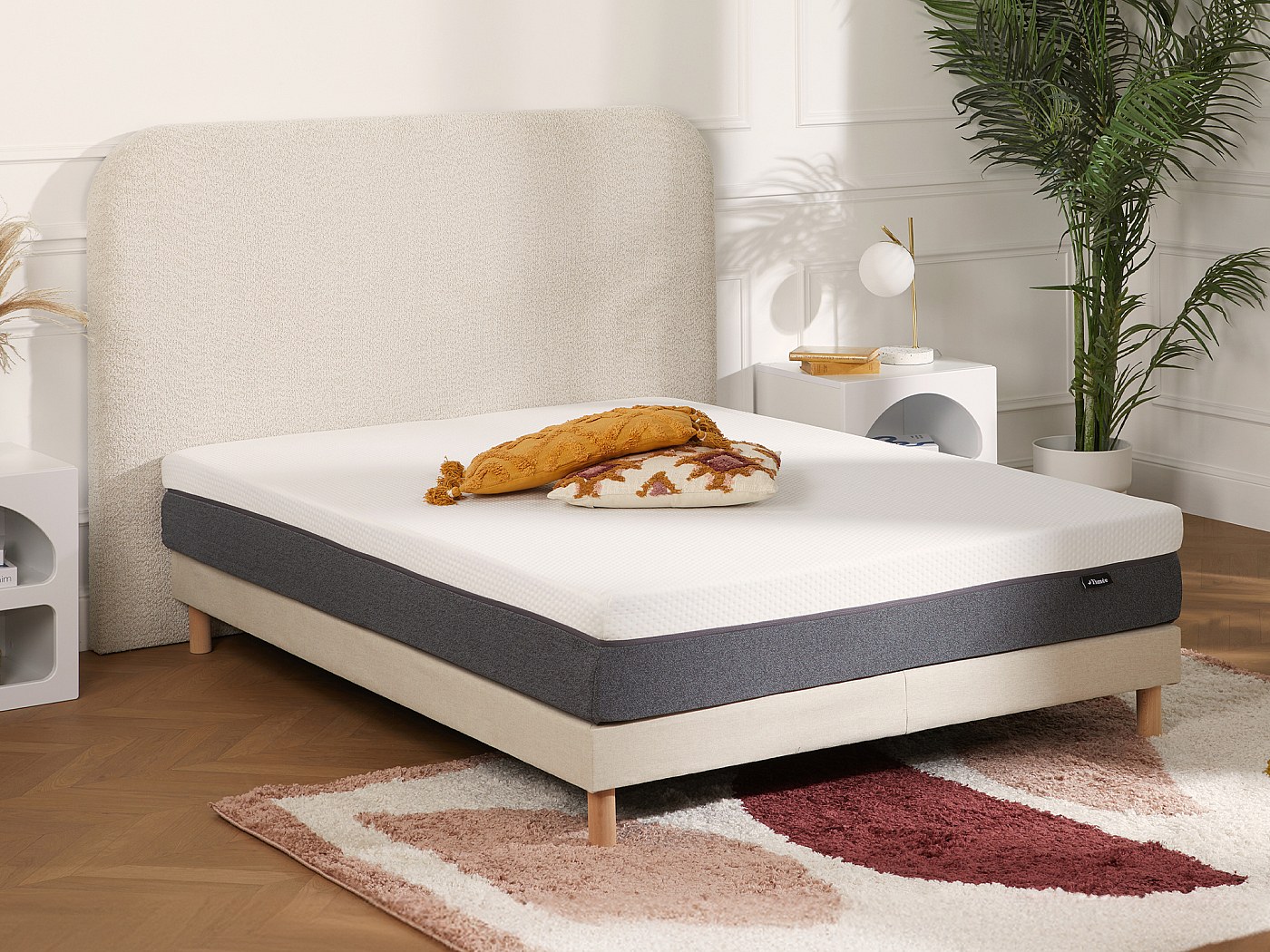 Matelas hybride 180 x 200 cm king size Ressorts ensachés + Mousse à mémoire de forme - KEPUR de ...
