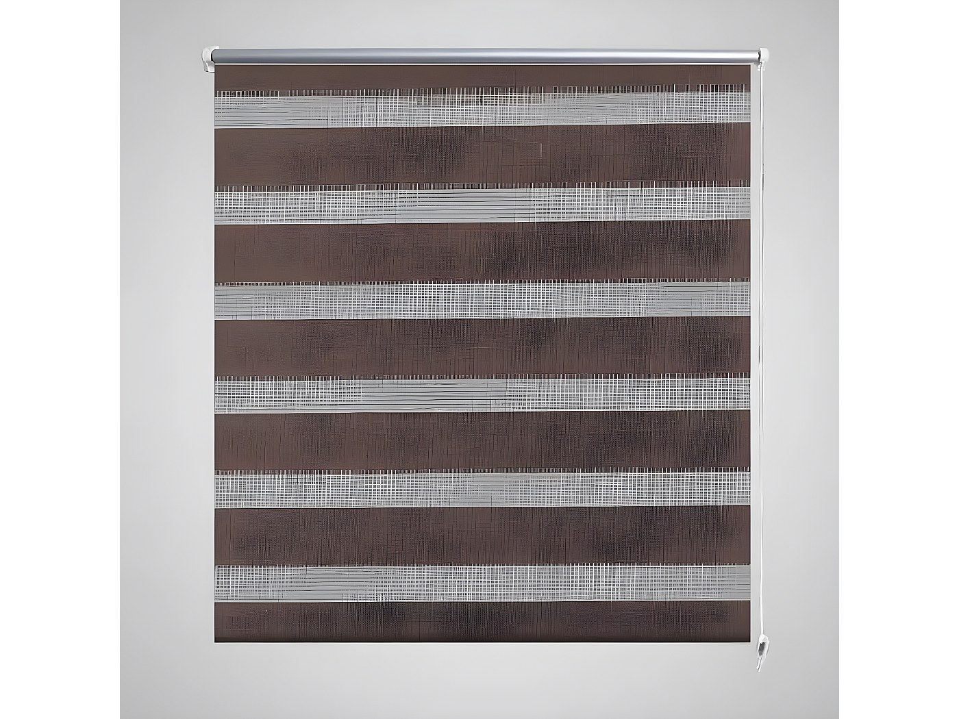 Estore de rolo 80 x 175 cm, linhas de zebra / Café PT116562