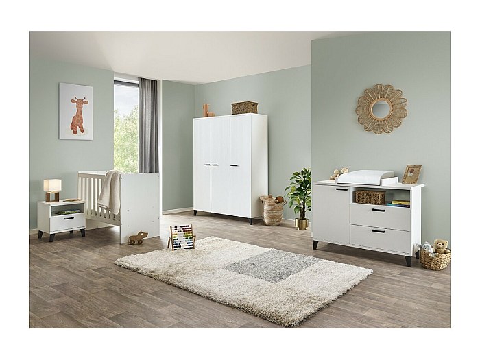 Table de chevet pour chambre bébé et enfant avec tiroir et niche ...