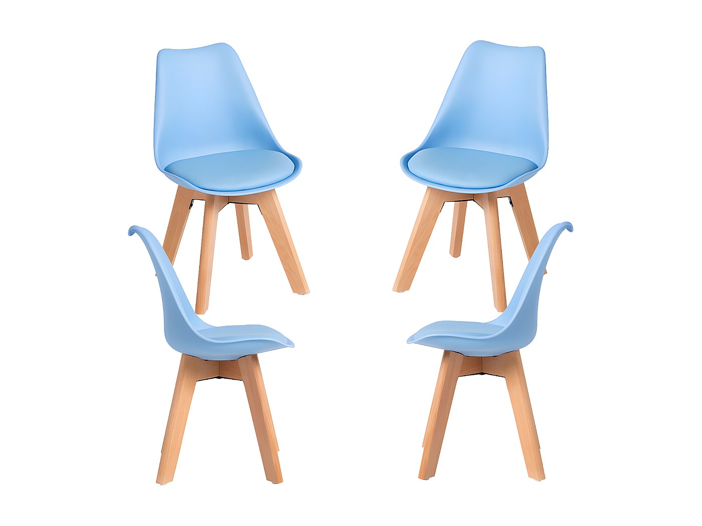 Pack 4 Sillas Synk Kid (Infantil) - Azul claro