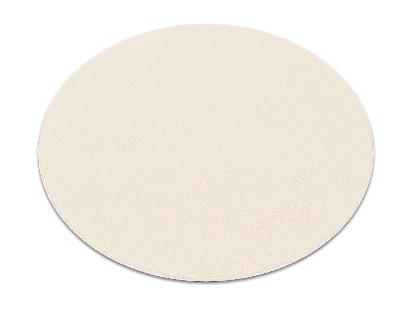 Alfombra de lavado moderna LINDO circulo crema, antideslizante, peluda ...