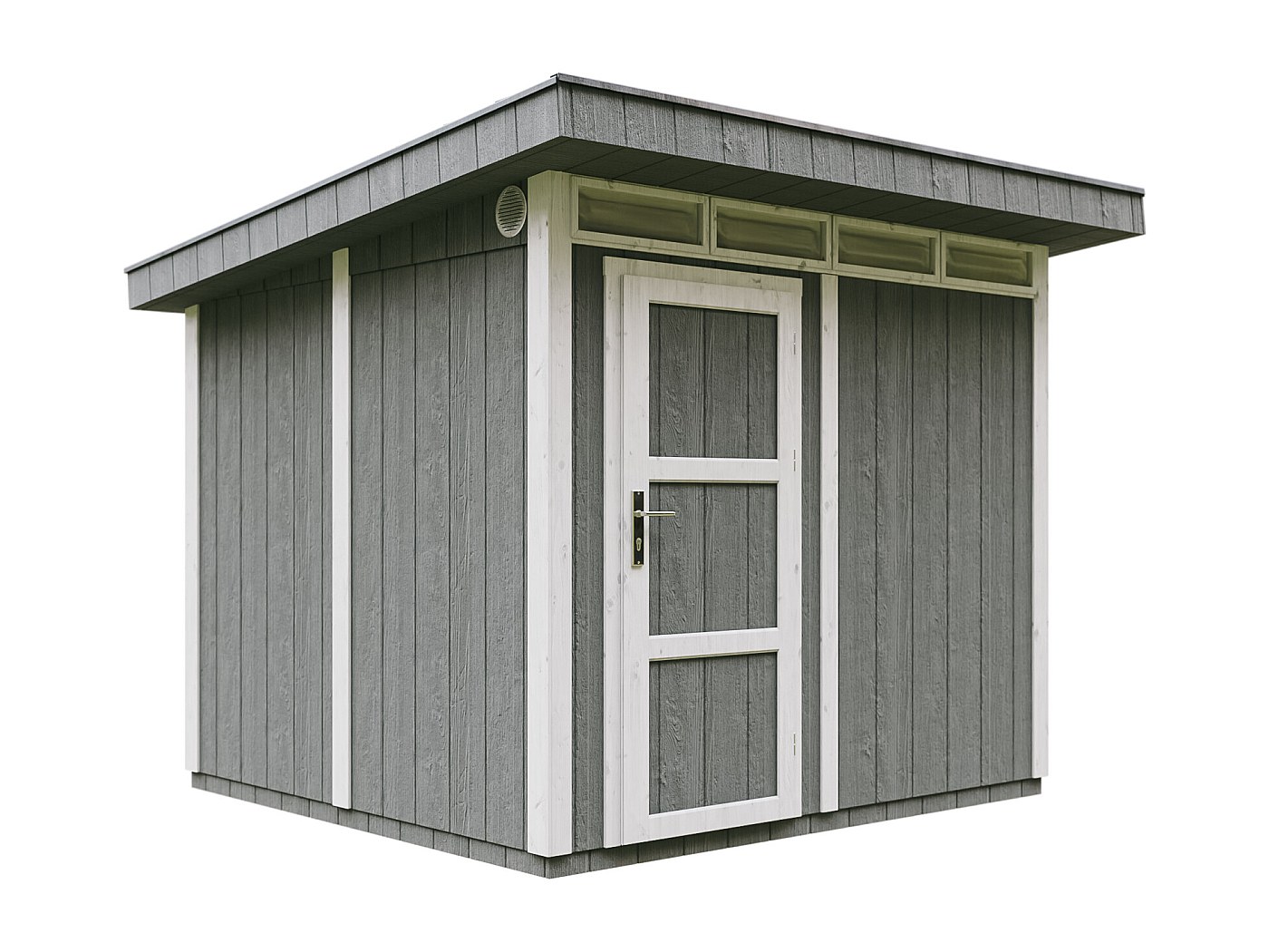 Abrigo com painéis LP® SmartSide® M903-CAVERN STEEL