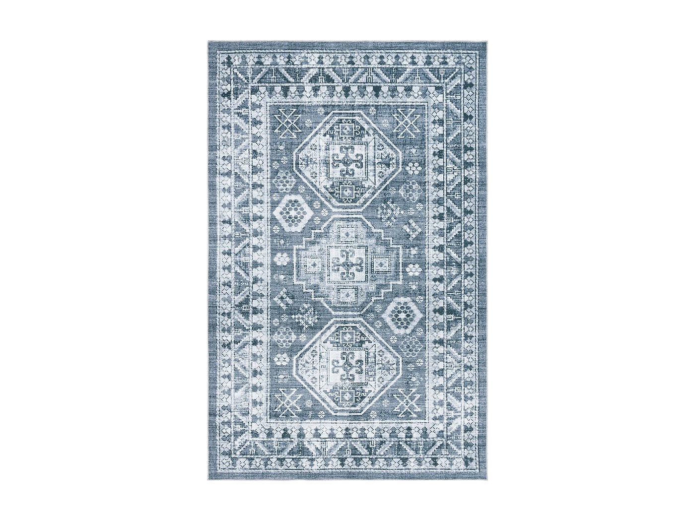 Tapis Gris Vert / Ivoire 91 X 152 cm - Fatima