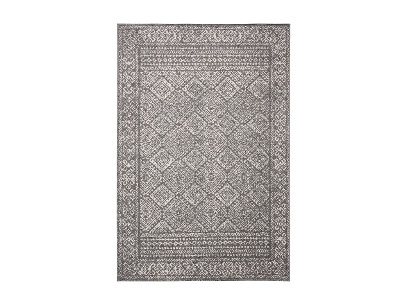 Tapis Gris Foncé & Ivoire 160 X 229 cm - Catherine