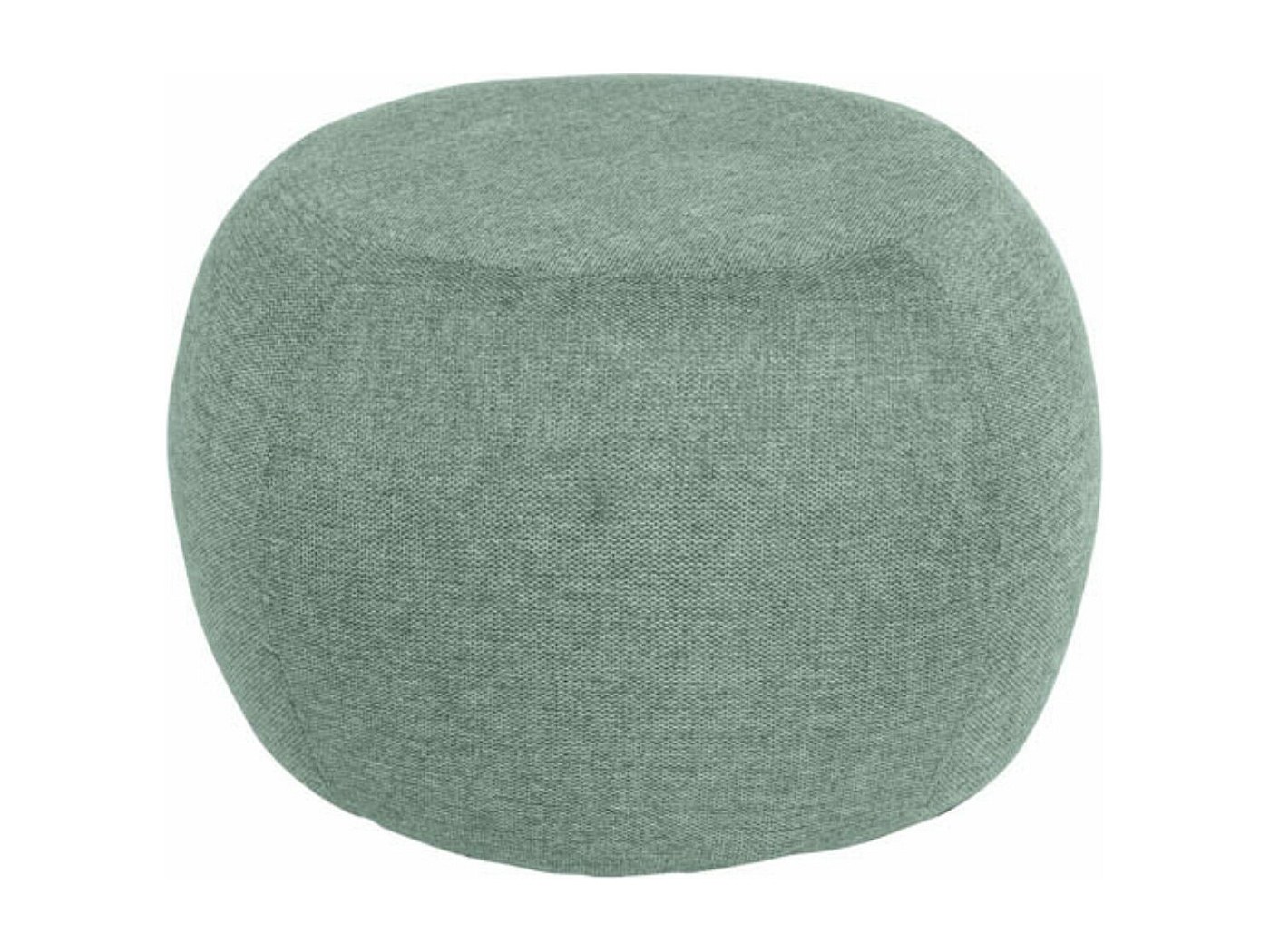 Pouf rond en tissu Parko-Couleur Vert amande