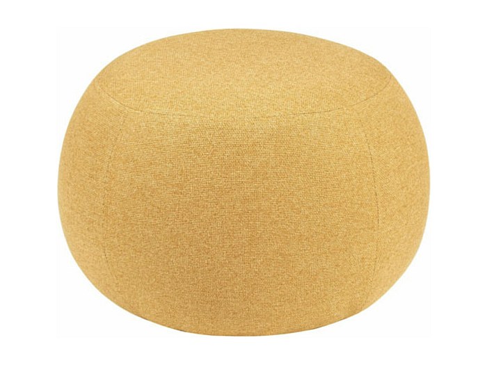 Puf redondo Parko de tela-Color Verde almendra