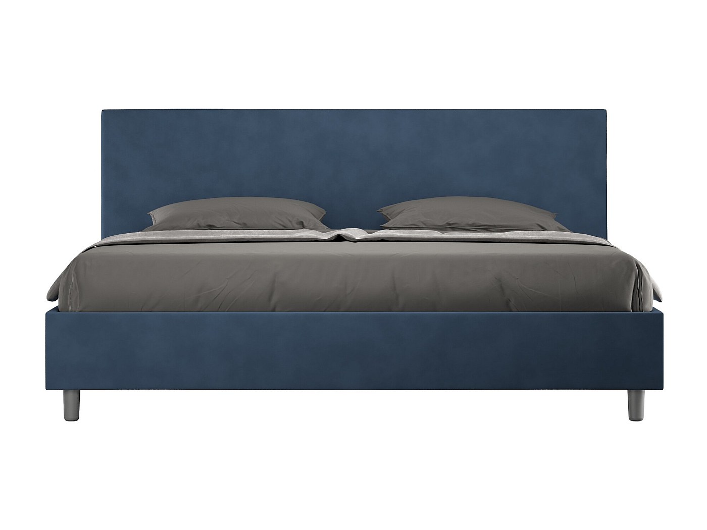 Cama adulta moderna de microfibra Adelyne-Color Azul oscuro-Ropa de ...