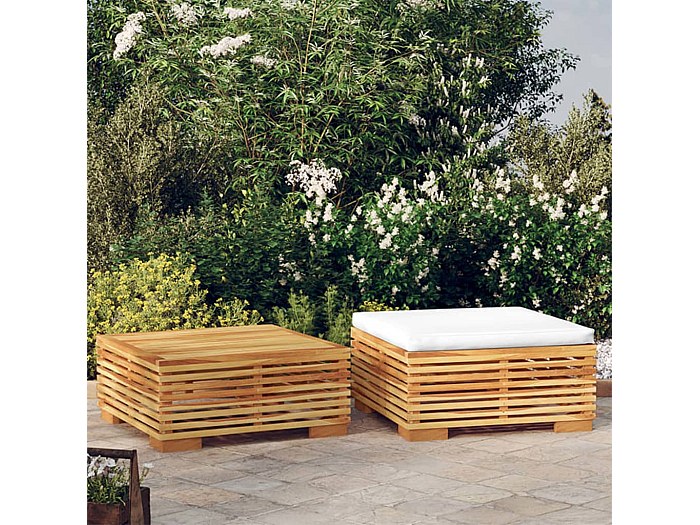 Salon de jardin 2 pcs Bois de teck massif