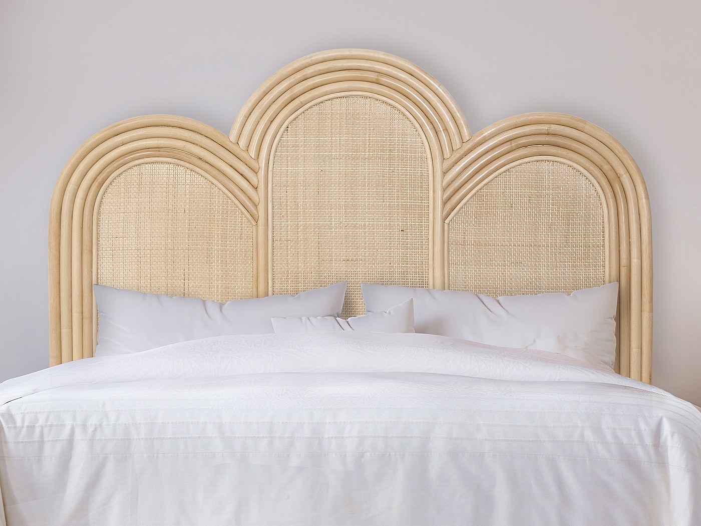 Hoofdbord 140 cm in natuurlijk rotan - JAKOBIA