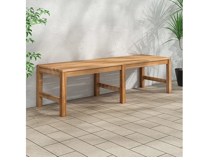 Banc de jardin 150 cm bois de teck massif