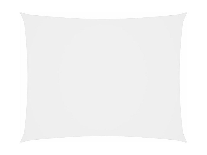 Vela parasol rectangular tela oxford 3x5 m blanco