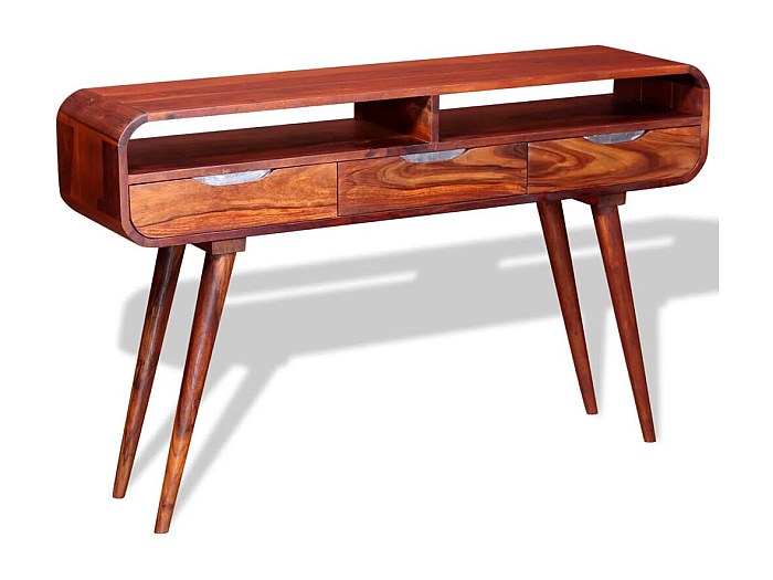 Consolle in legno massello di Sheesham 120 x 30 x 75 cm