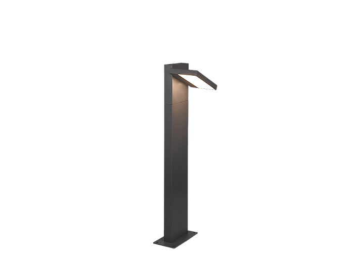 Palo LED, alluminio, antracite, 15x50x14,8 cm, Horton