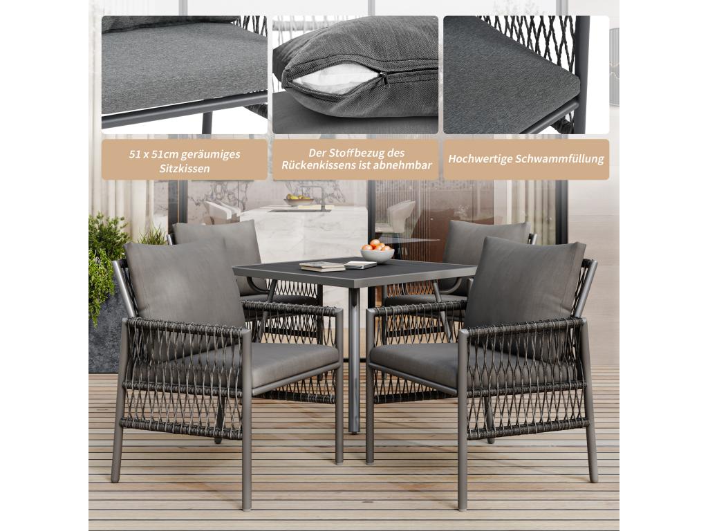 Tolston 4 piece wicker store