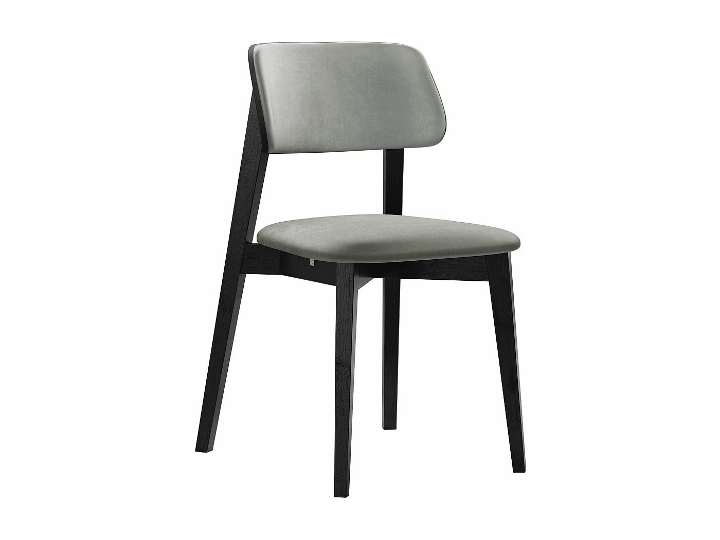Chaise Dearborn 100, 80x46x49cm, Tapisserie, En bois, Bois