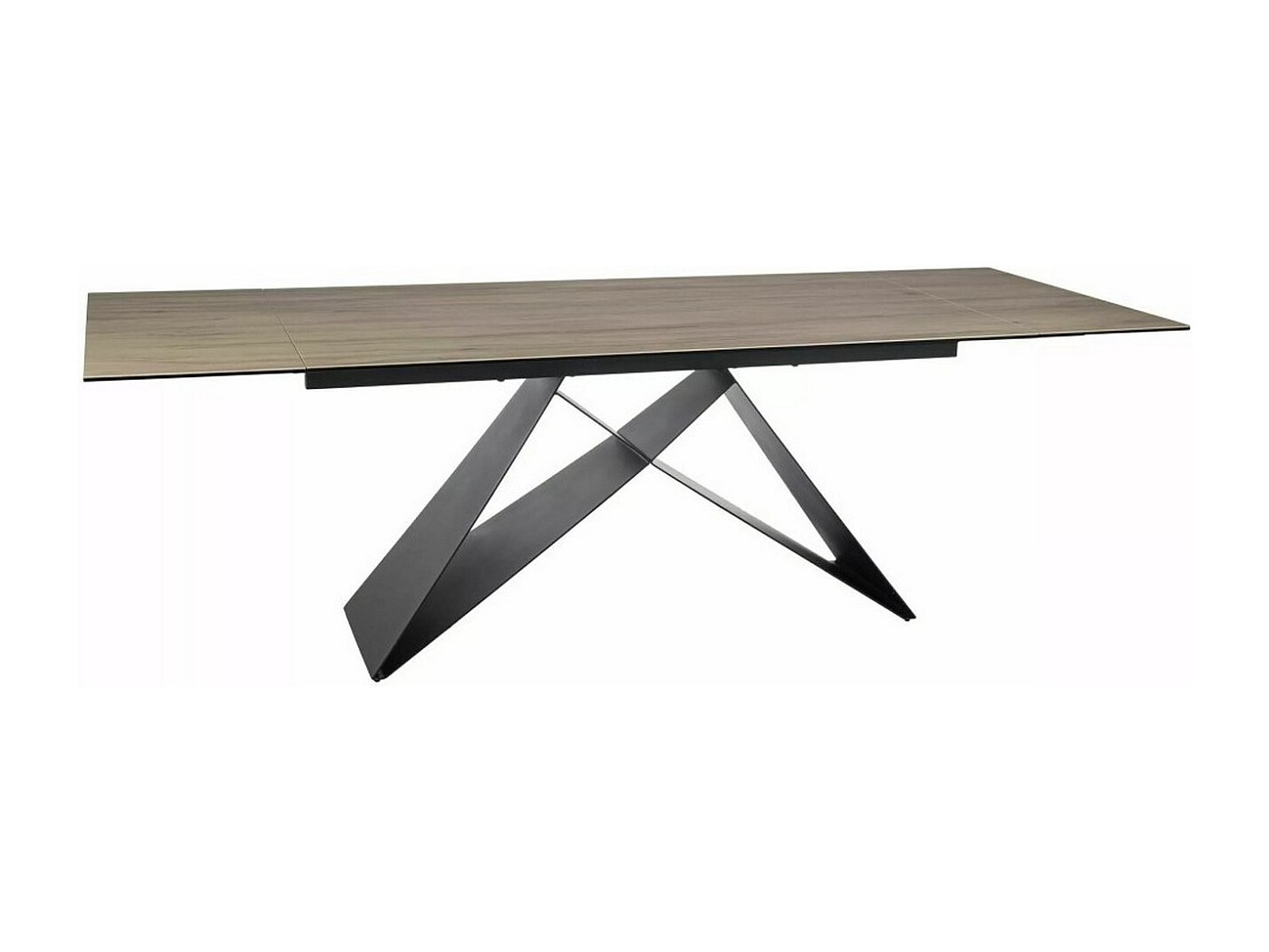 Tavolo da pranzo di design con piano in ceramica Sabbia 160/240cm Holly