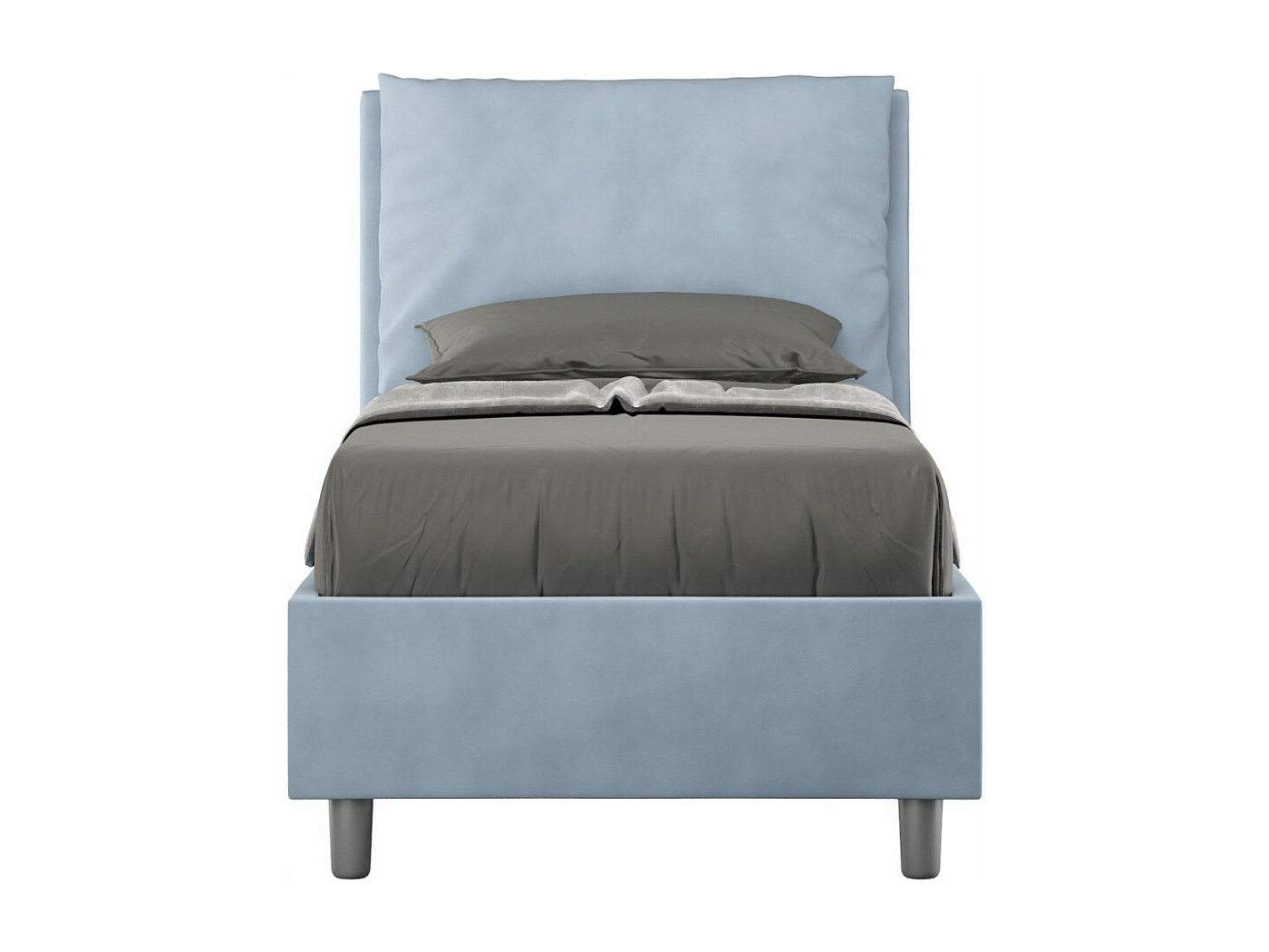 Cama para adultos moderna con cojines acolchados de microfibra Anja ...