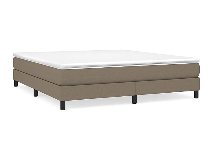 Sommier à lattes de lit avec matelas Taupe 180x200 Tissu