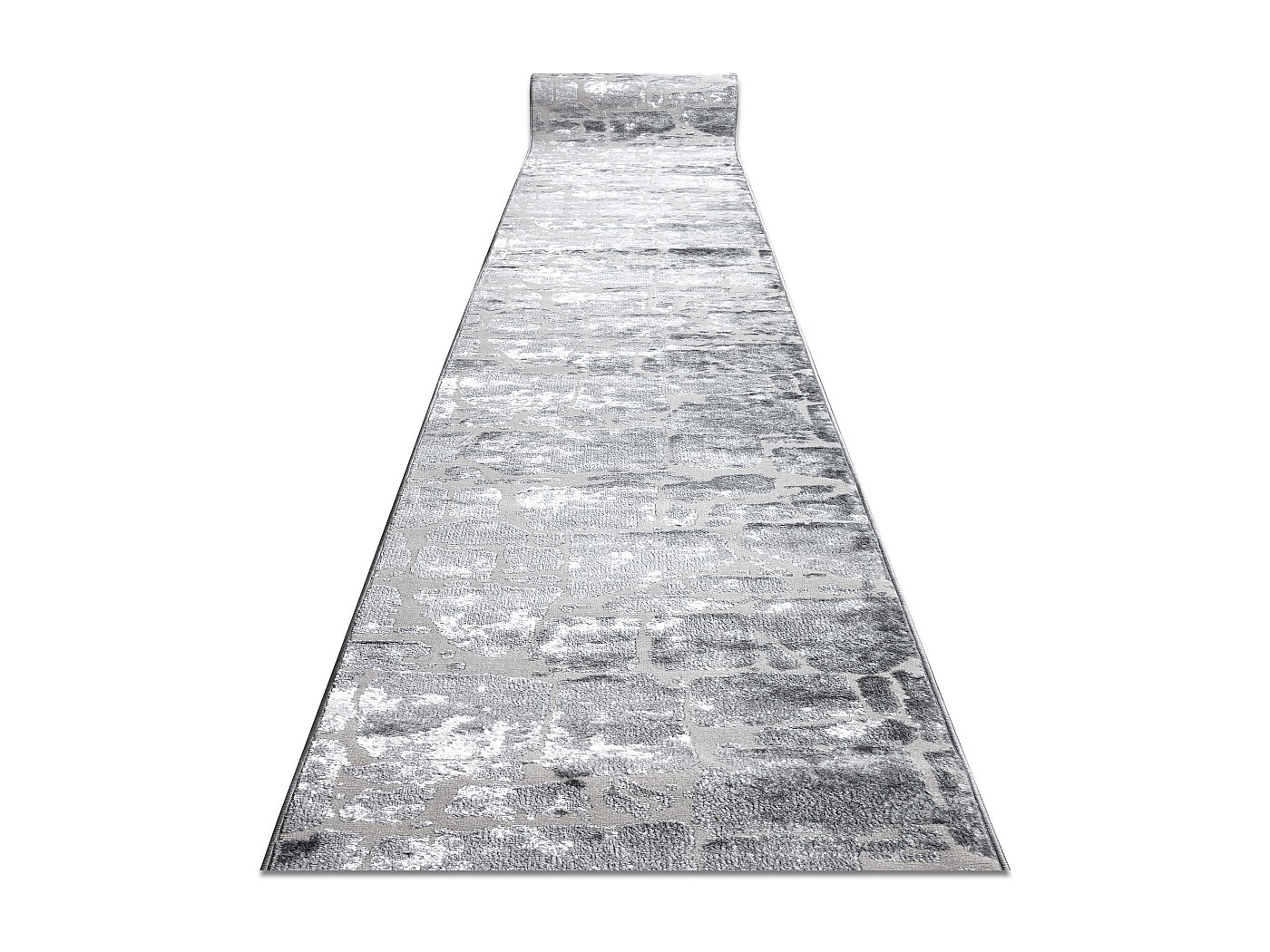 Tapis de couloir Structural MEFE 6184 deux niveaux de molleton gris fo ...