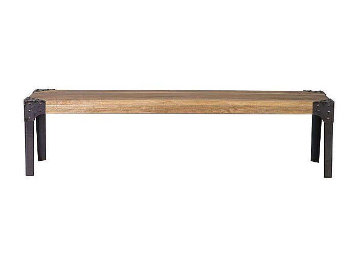 Banco diseño industrial metal y madera 180cm MADISON