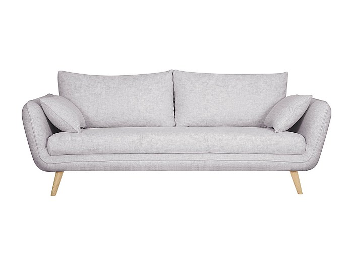 Sofá nórdico 3 plazas gris claro CREEP