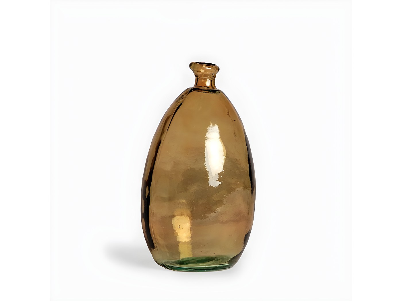 Vase en cristal brun 17x30 cm