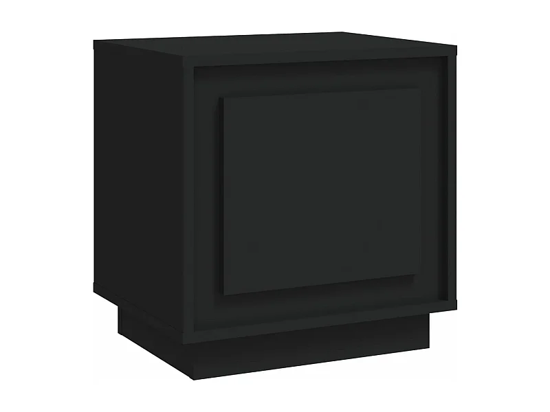 Table de chevet noir 44x35x45 bois d’ingénierie