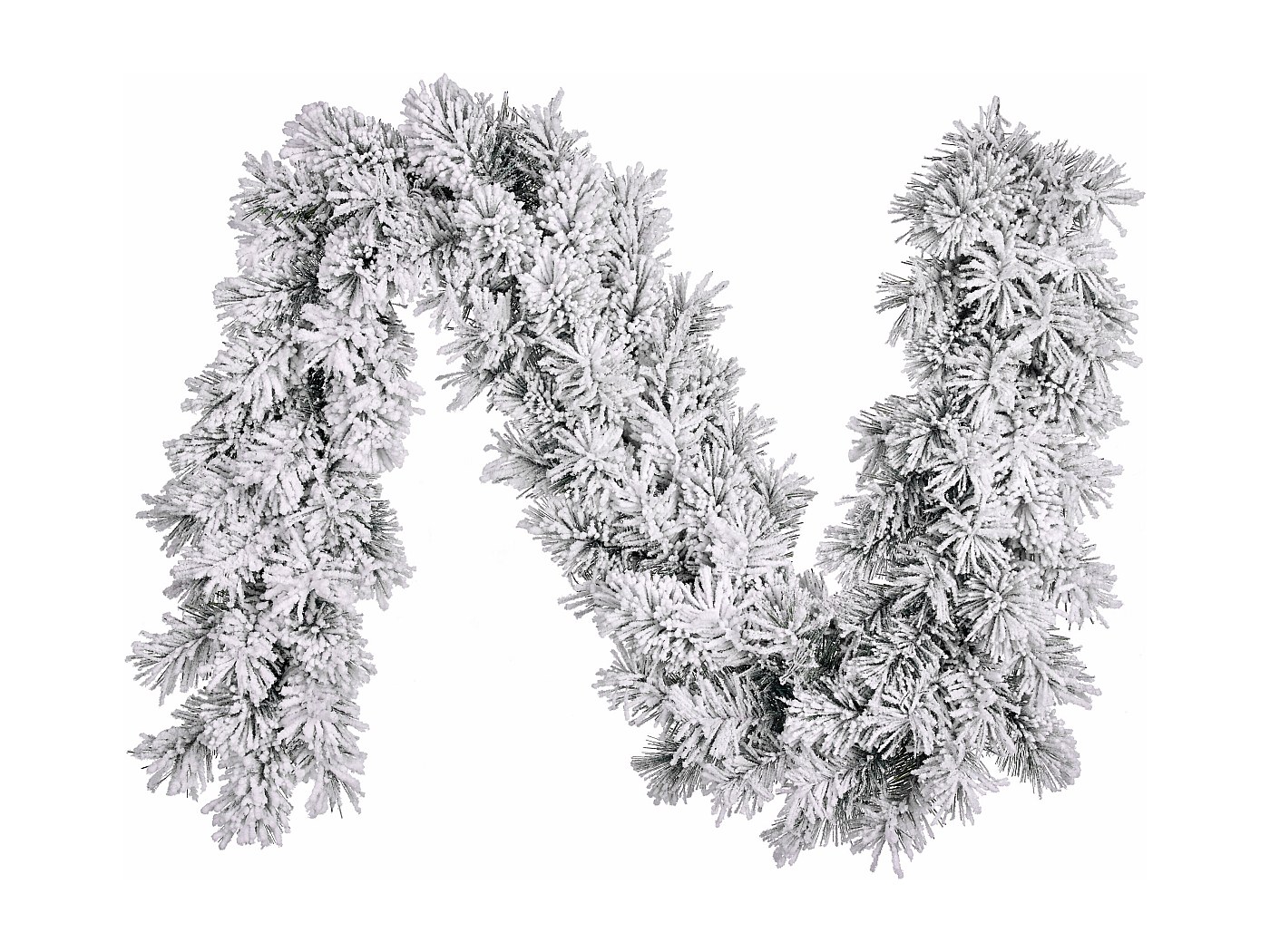 Guirlande van pvc hardneedle - Ø25 x 270 - Groen frosted - DINSMORE