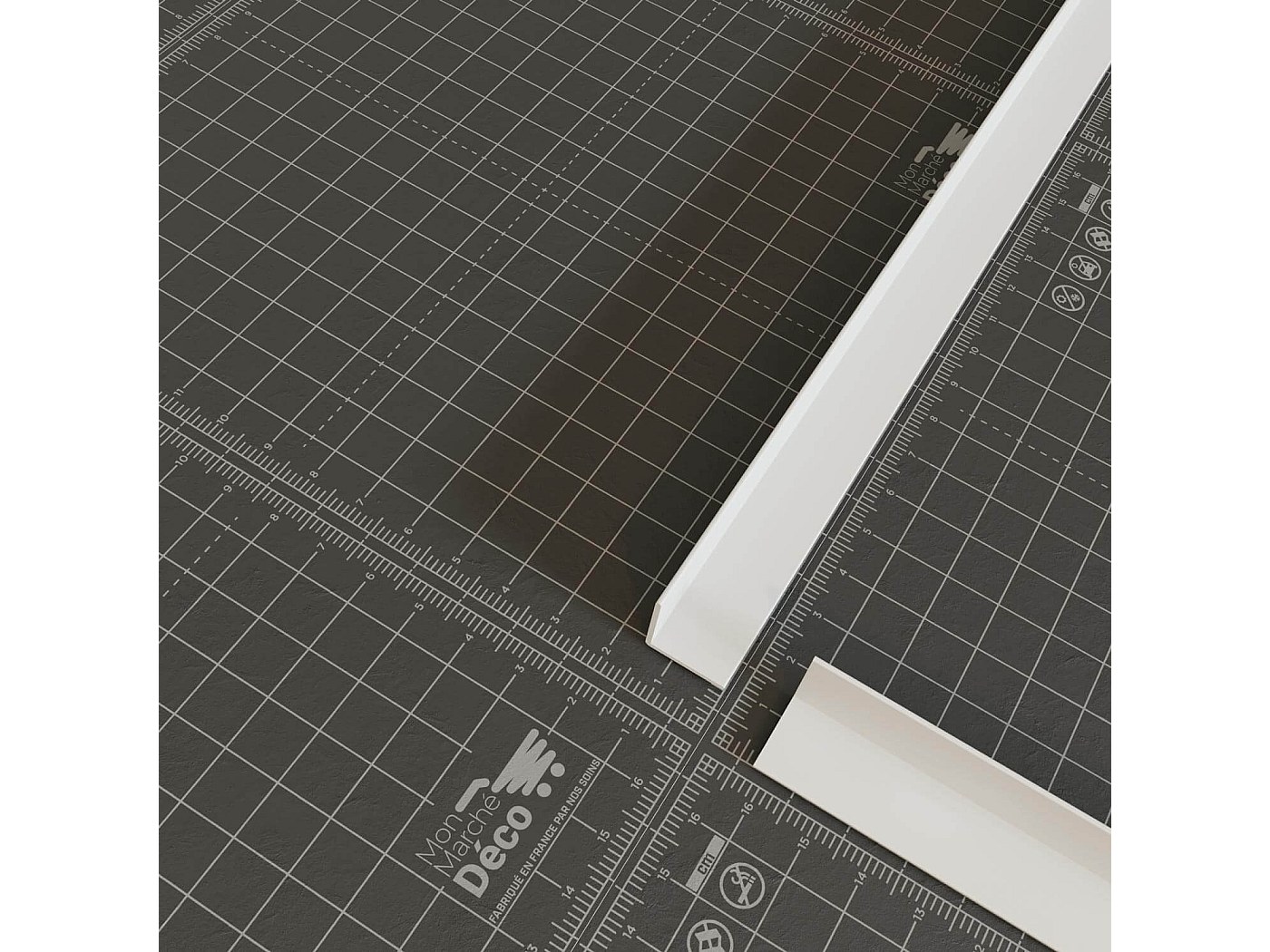 Cornière PVC - Longueur 2.60 m - Blanc - 1.5 x 1.5 cm