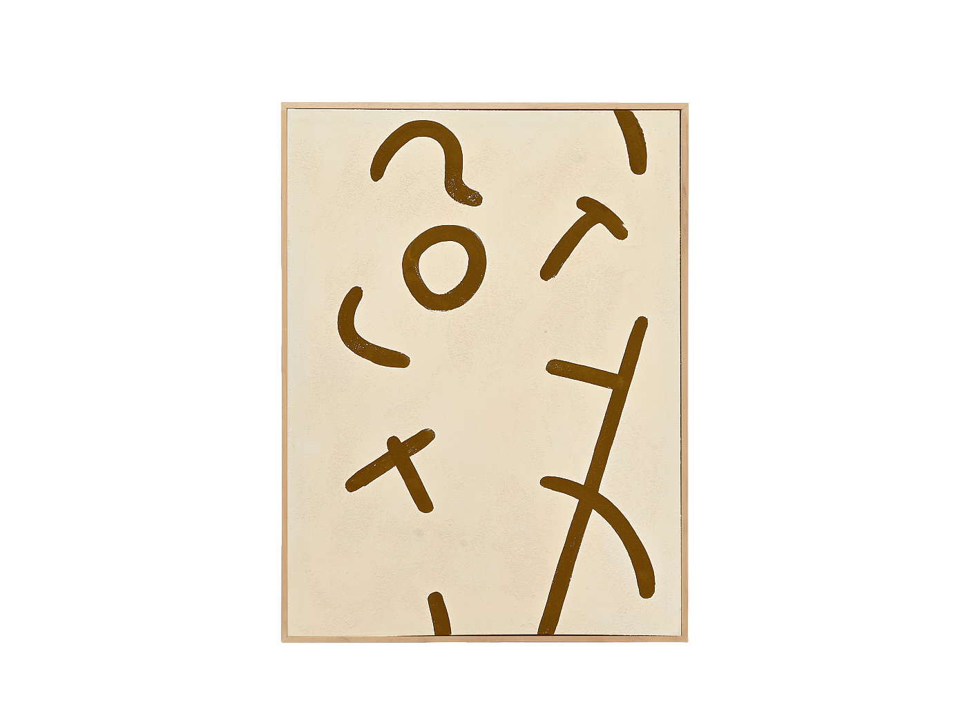 Peinture à l'huile décorative faite à la main cadre blanc 60x80cm