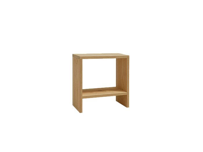 Table basse en bois de pin marron 40x40cm