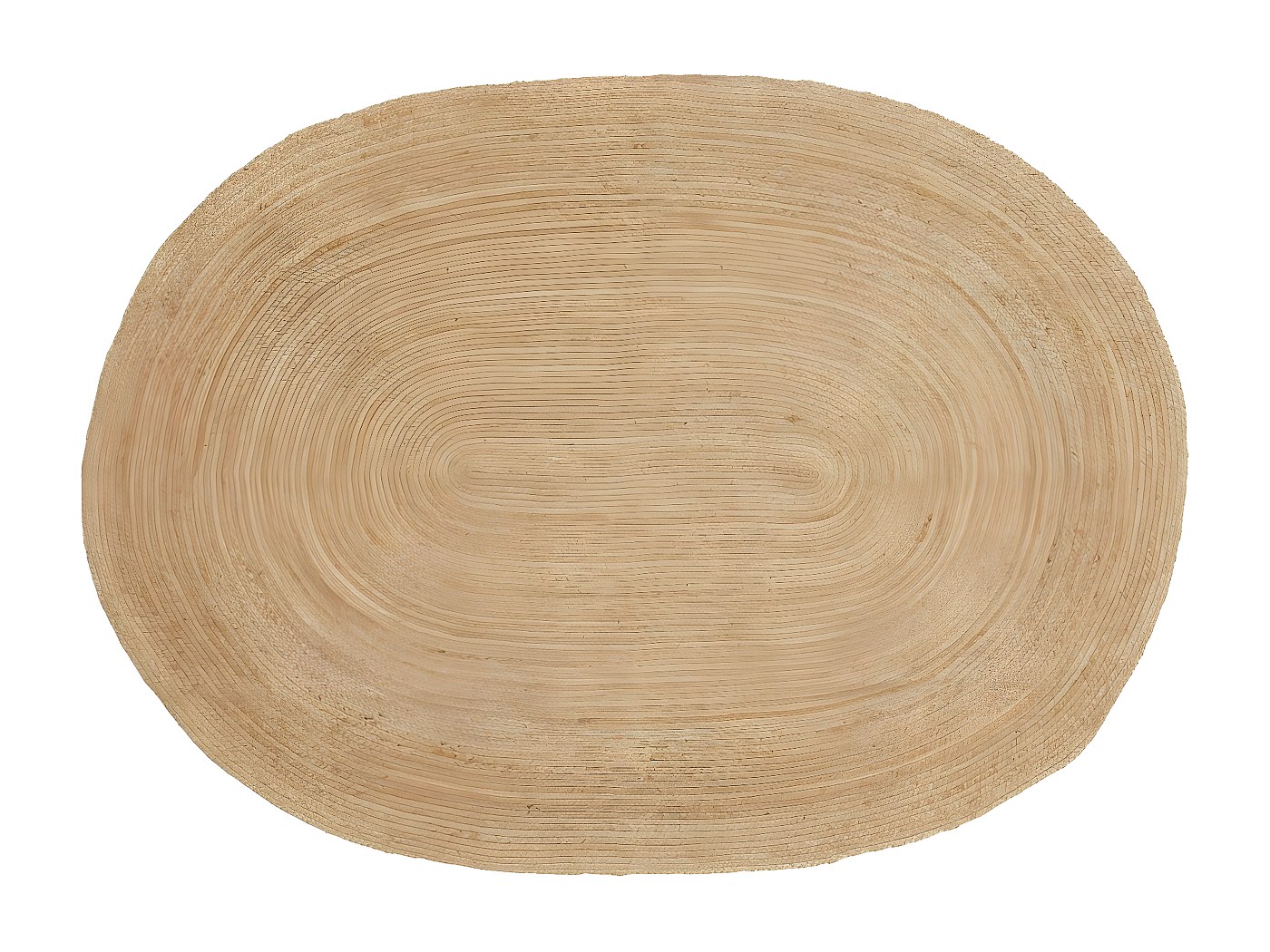 Tappeto Ovale Bombay, Marrone, 200x140x1 cm, EPIKASA