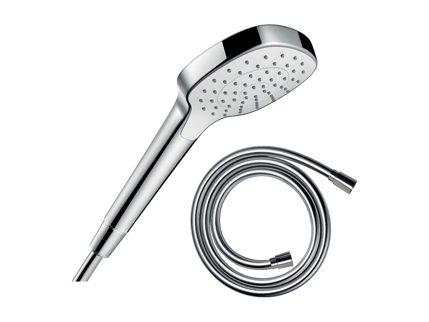 Pommeau De Douche Hansgrohe Croma Select E Ecosmart Blanc Chromé