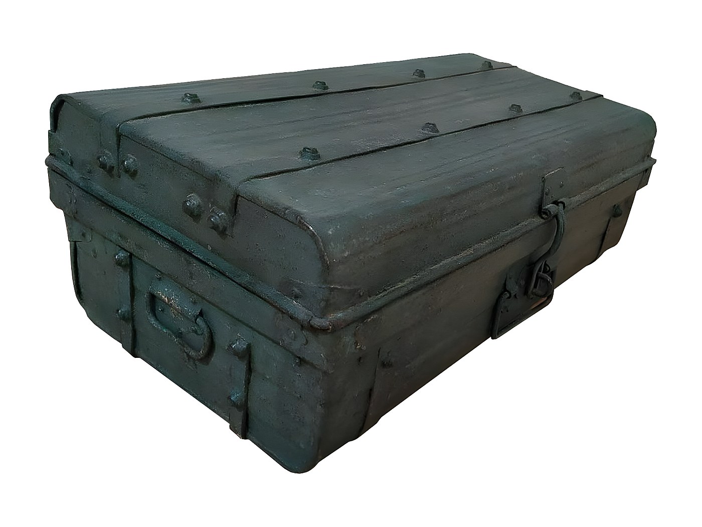 Valise en métal noire 69x37x24h