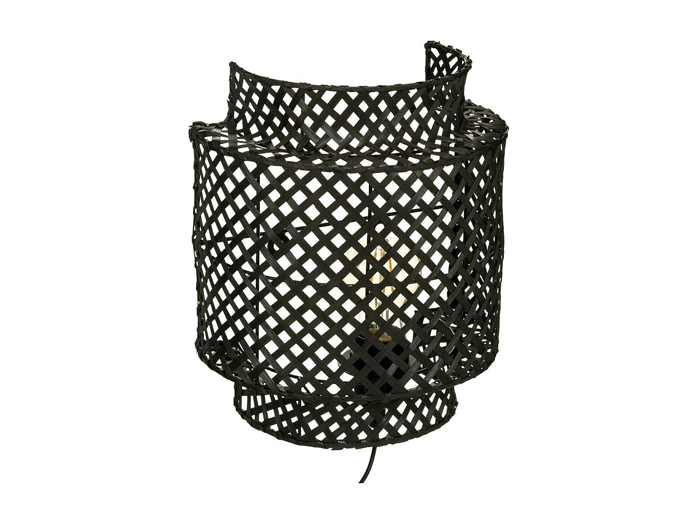 Applique en bambou couleur noire