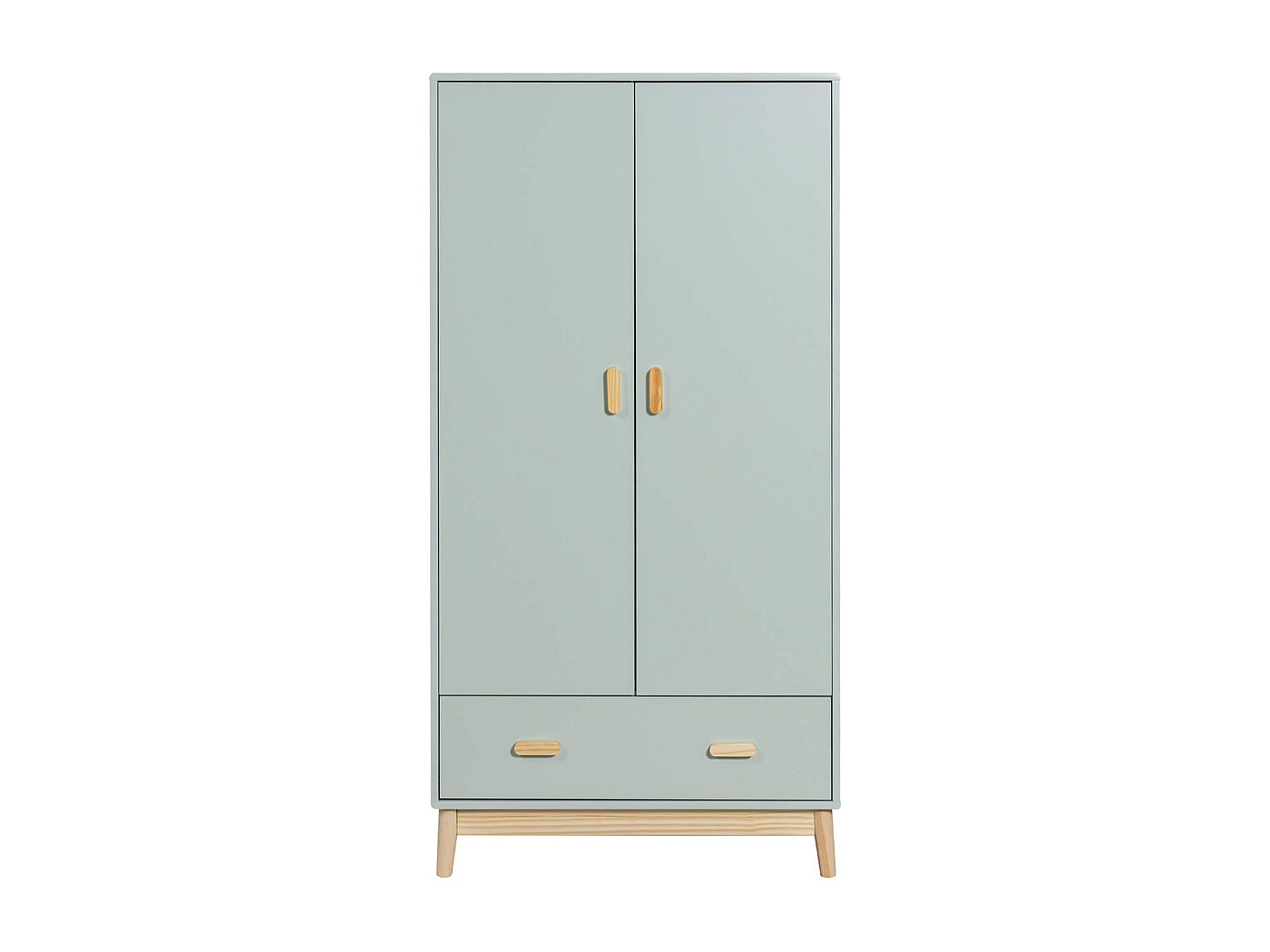 Armoire Mobili Rebecca Kala 175x80x55 MDF Pin Vert d'Eau Marron ...