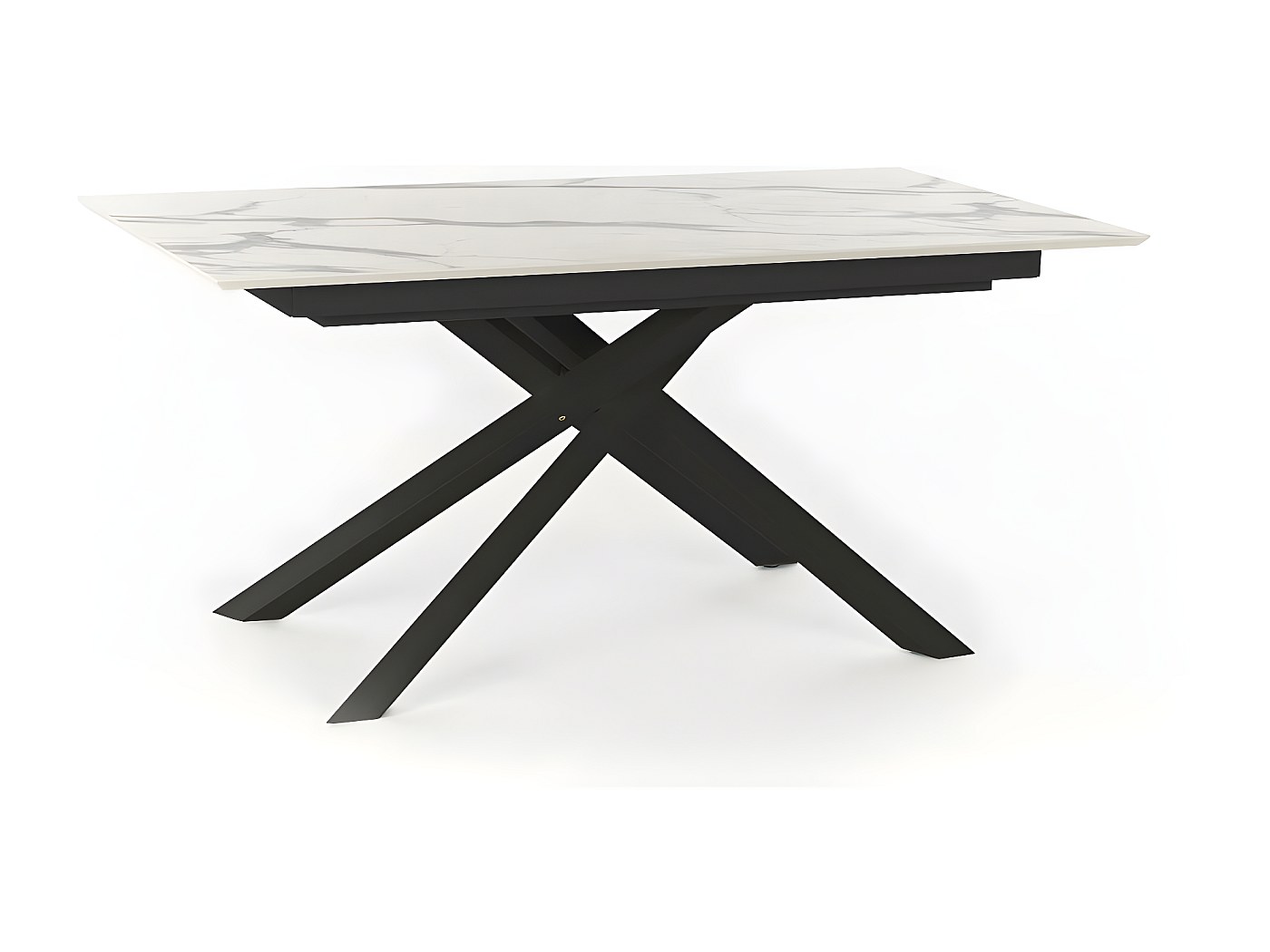 Xavier - Table Extensible (170/270 x 90 cm) en HPL sur MDF Noir