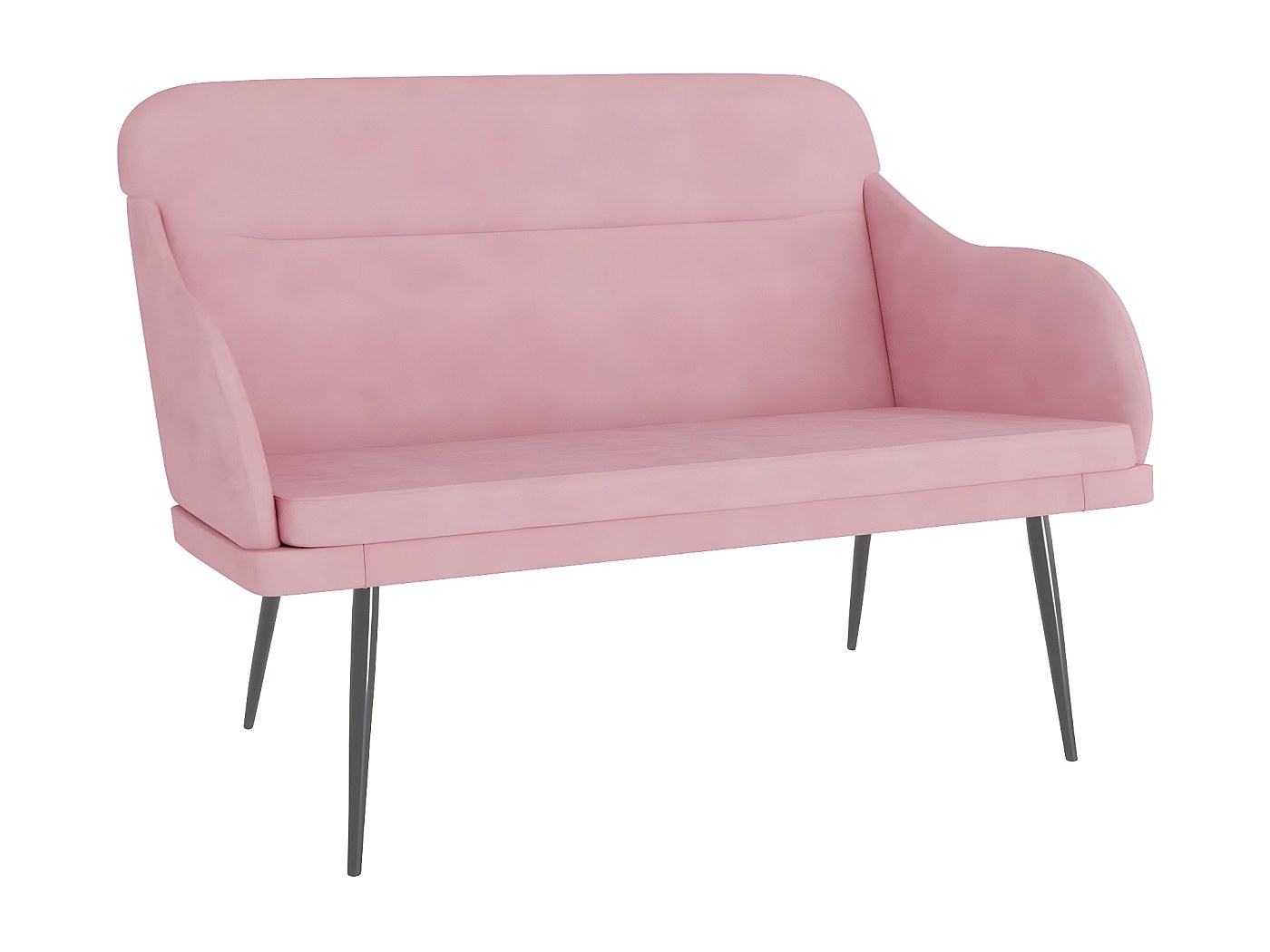 Banc Rose 110x76x80 Velours